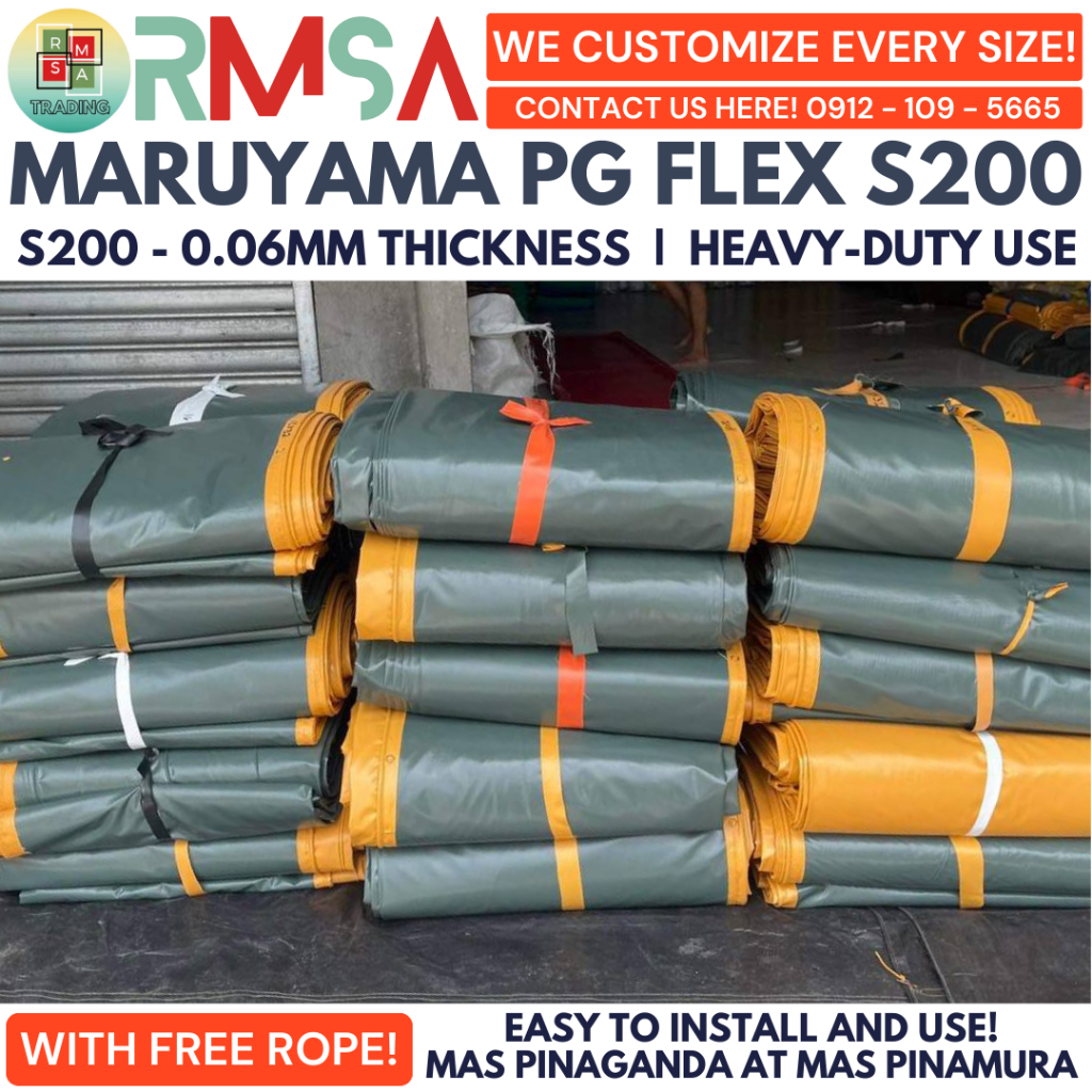 RMSA | 6x8ft S200 ORIGINAL MARUYAMA PG FLEX S200 TRAPAL HIGH QUALITY ...