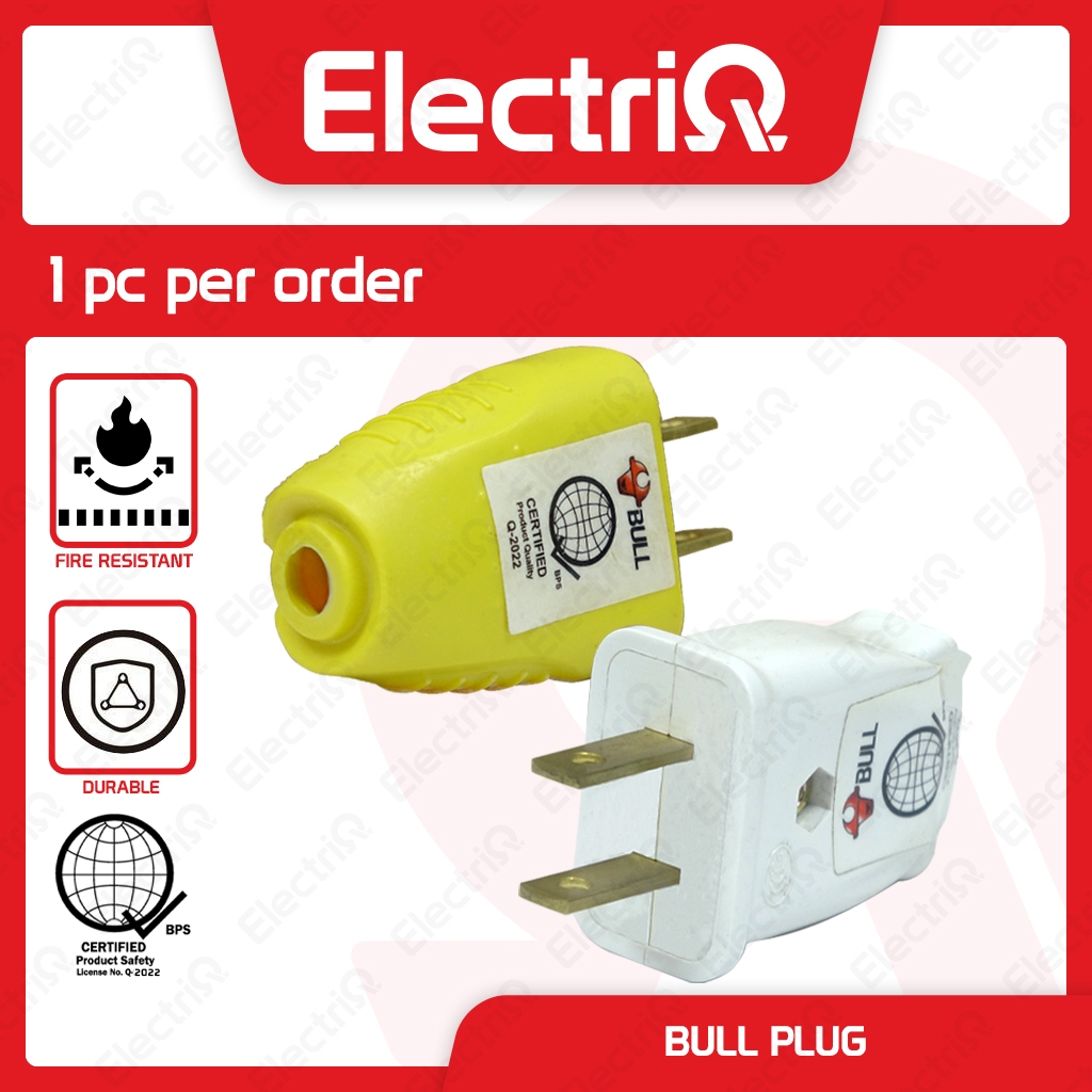 Electriq l Bull Plug Unbreakable(Yellow Color) Series 250V~ 10A ...