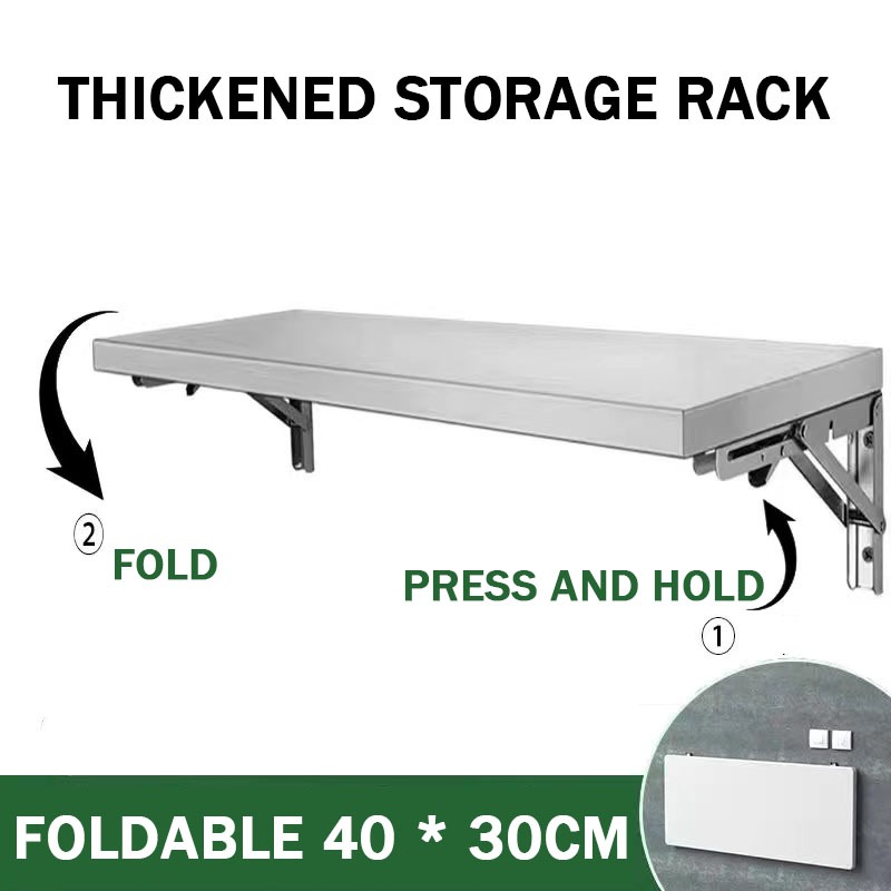 304 stainless steel Folding Table Wall Mounted Folding Table Shelf ...