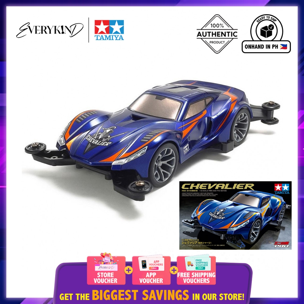 Tamiya Mini 4WD Racing Car 1/32 Chevalier (MA Chassis) 18658 | Shopee ...