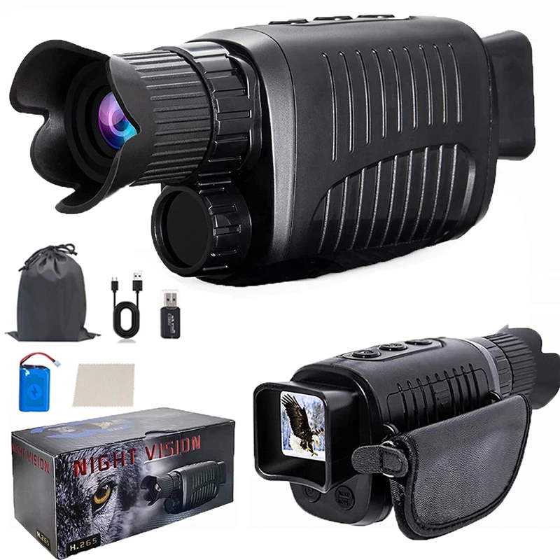 Digital Monocular Night Vision Monocular 1080p Sensor Infrared ...