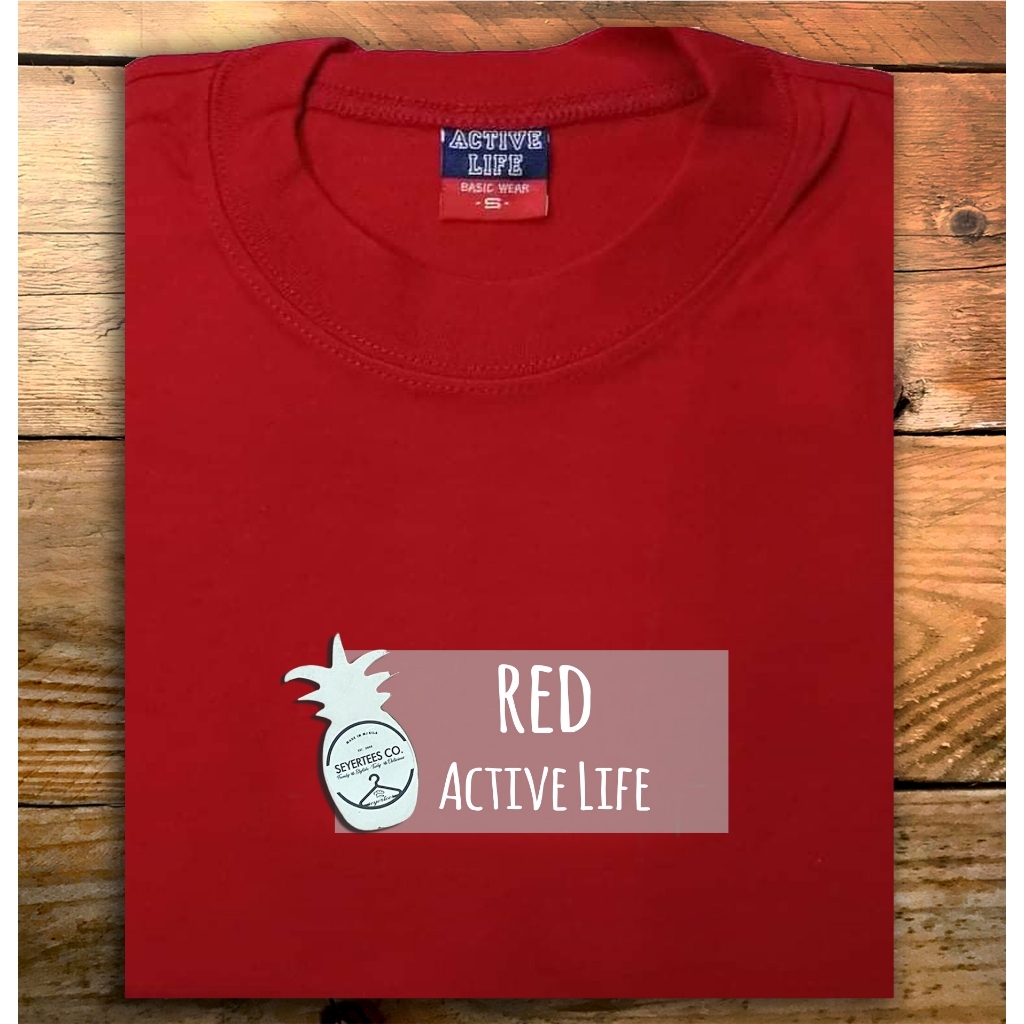 [SEYERTEES] ACTIVE LIFE ROUND Neck ADULT Various Colors Combed Cotton ...