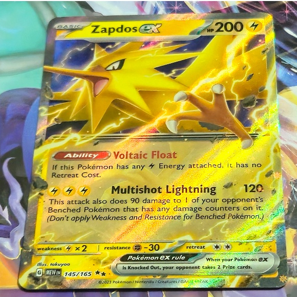 Pokemon TCG Zapdos ex 151 Ultra Rare | Shopee Philippines