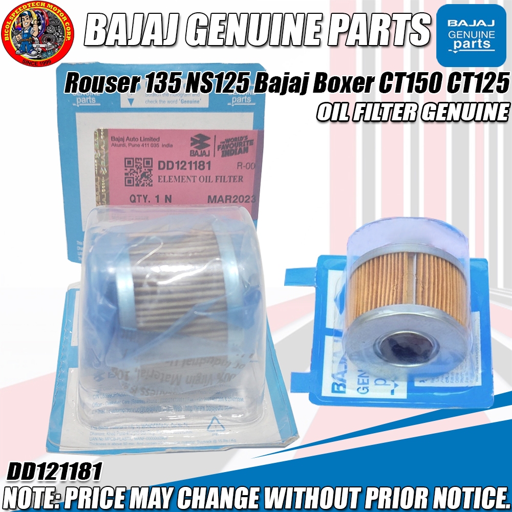 OIL FILTER Rouser 135 NS125 Bajaj Boxer CT150 CT125 CT100 BC175 WIND ...