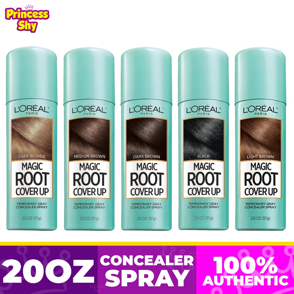 L'Oreal Paris Magic Root Cover Up Temporary Gray Concealer Spray 2 oz ...
