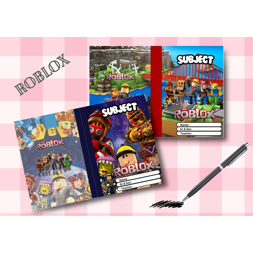 ROBLOX CUSTOMIZED NOTEBOOKS 80' LVS | Shopee Philippines