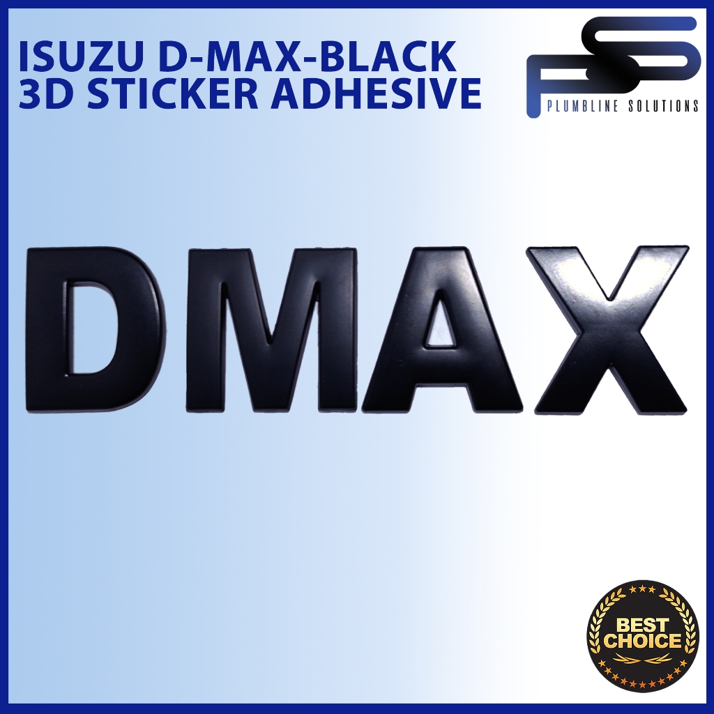Universal Car Hood Emblem Sticker for Isuzu D-MAX Decals / Black ...