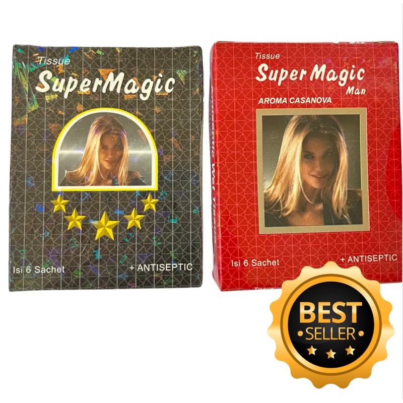 Magic Tissue Strong Red and Black 1 Pack (6 Sachet) | Shopee Philippines