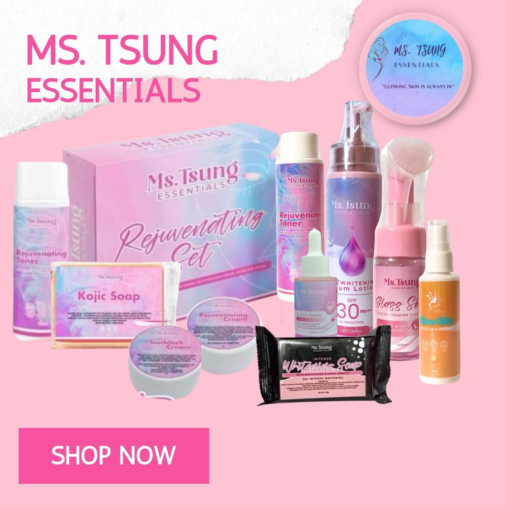 Ms. Tsung Essentials | Rejuvenating Set | Glass Skin Foam Wash Serum Toner | Soap Lotion | Affi ...