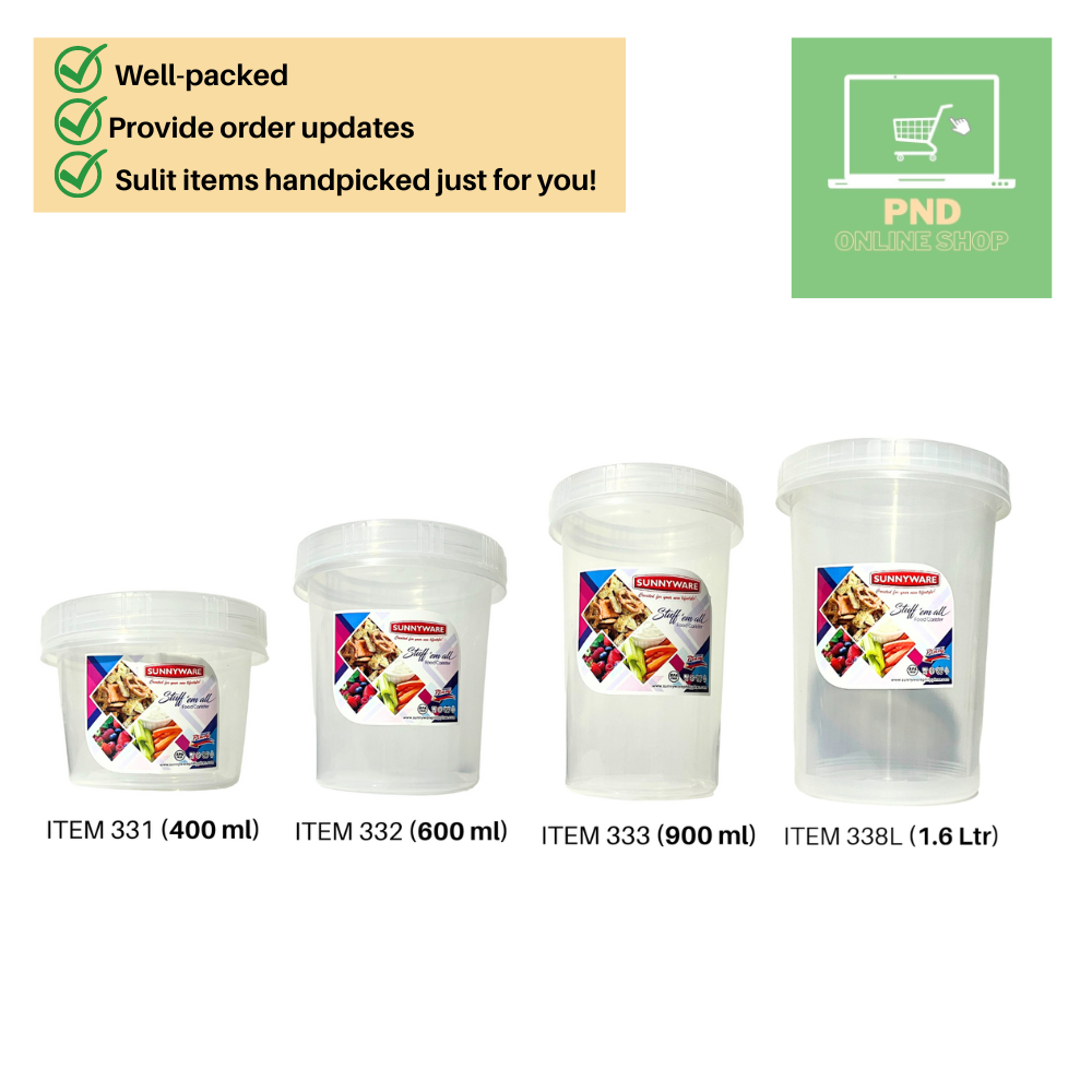 CLEAR FOOD STORAGE CANISTER Durable Transparent Food-Safe Plastic ...