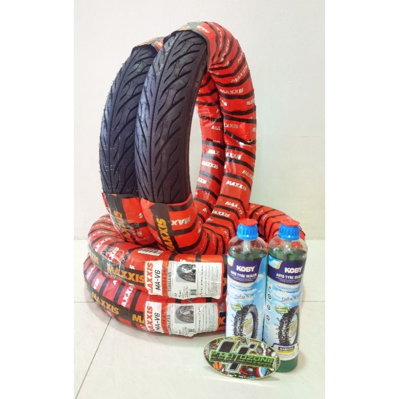 Tire Motorcycle Maxxis MA-V6 70/90-14 and 80/90-14 Tubeless 40P 34P ...