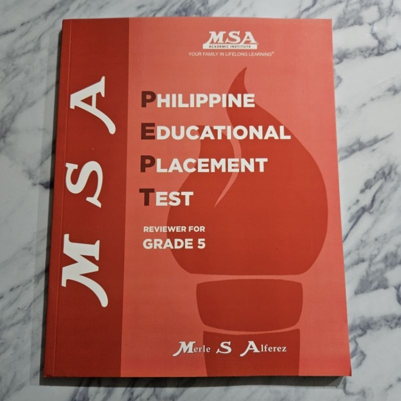 MSA PEPT Philippine Educational Placement Test Reviewer for Grade 5 By ...