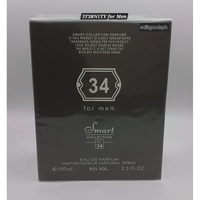 SMART COLLECTION PERFUME NO. 34 FOR MEN 100 ML EDP | Shopee Philippines