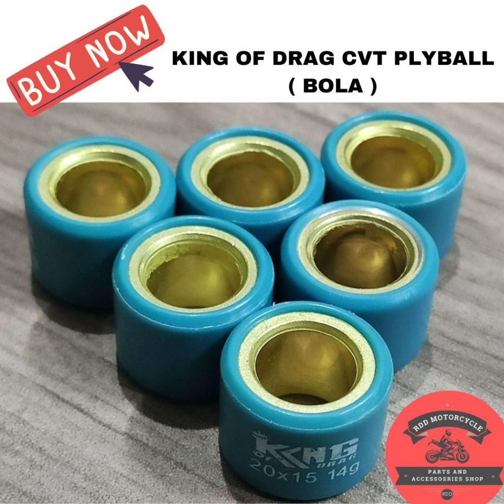 KING OF DRAG CVT PLYBALL ( BOLA ) MIO / CLICK / NMAX / M3 / MIO I 125 ...
