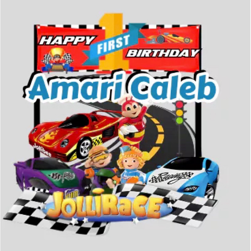 JolliRacer Cake Topper | Shopee Philippines