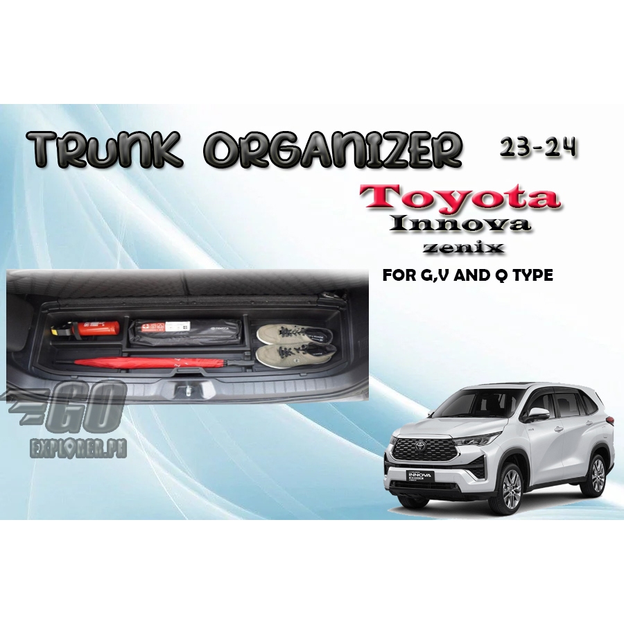 TOYOTA INNOVA ZENIX REAR TRUNK ORGANIZER BOX/ ORGANIZER REAR BOX FOR ...