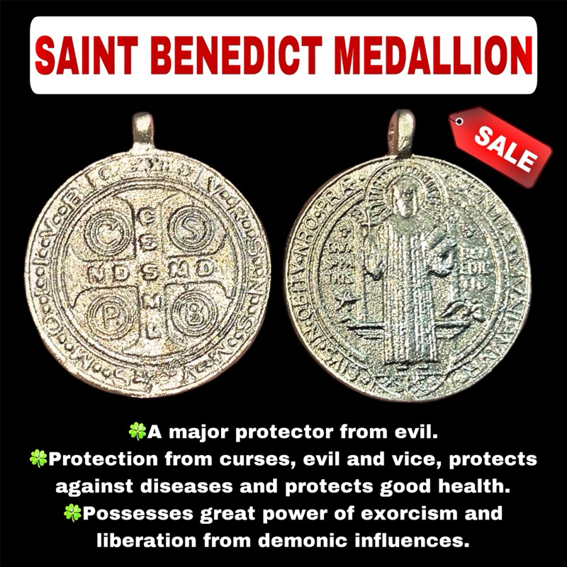 San Benito Medalyon may dasal 2 inches | Shopee Philippines