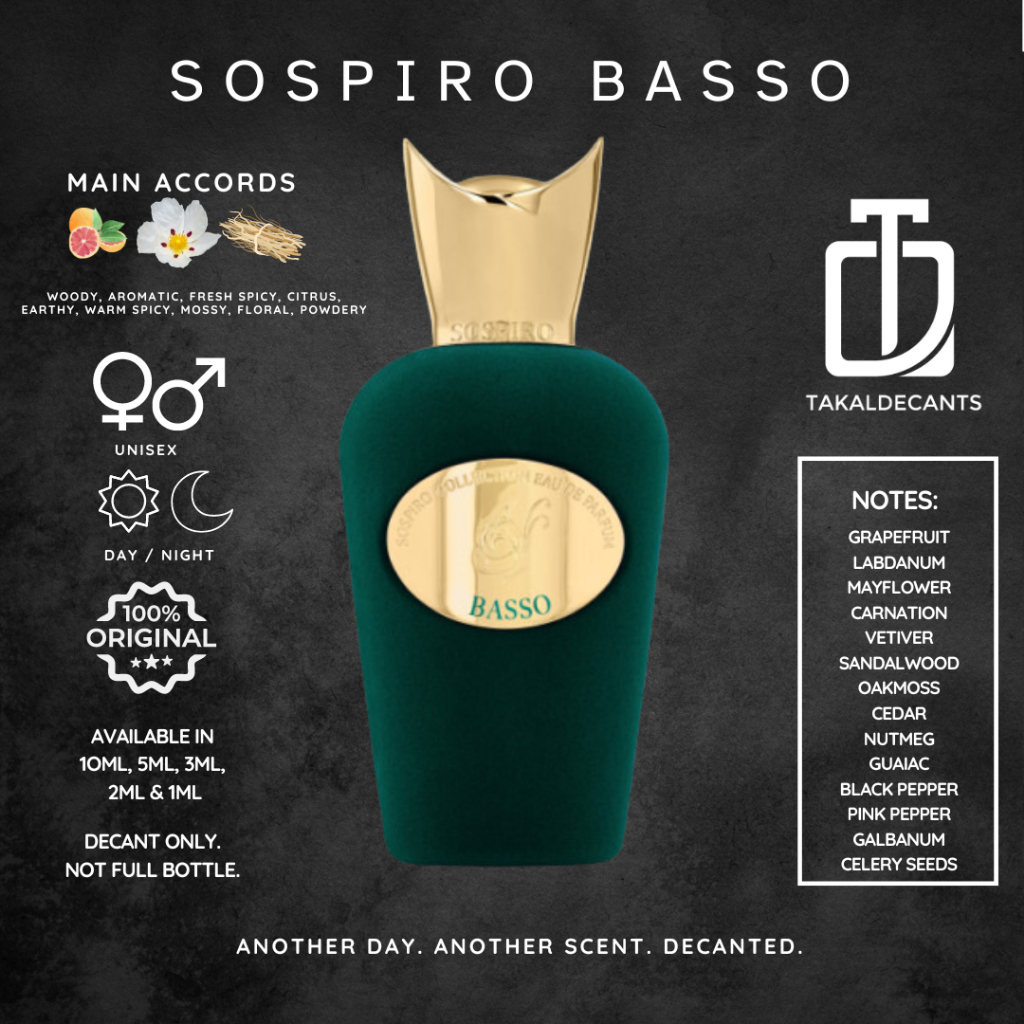 Sospiro Basso - Perfume Decants (1ml/2ml/3ml/5ml/10ml) TAKALDECANTS ...