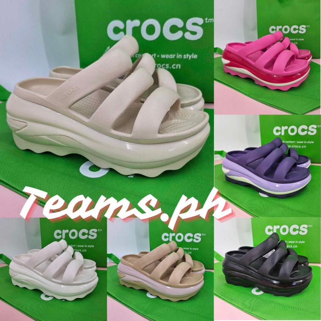 CROCS CLASSIC MEGA CRUSH SLIDE FOR WOMEN (mc3) | Shopee Philippines