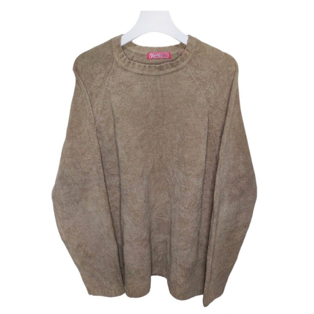 (M) WOODY'S Light Brown Fleece Sweater | Shopee Philippines