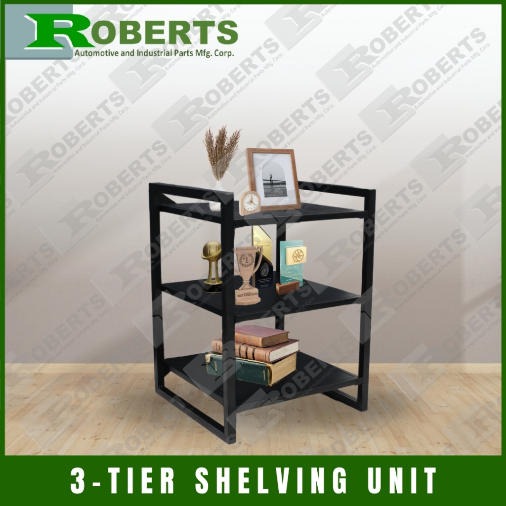 3-TIER SHELVING UNIT/METAL STORAGE RACK/FURNITURE SHELVING UNIT ...