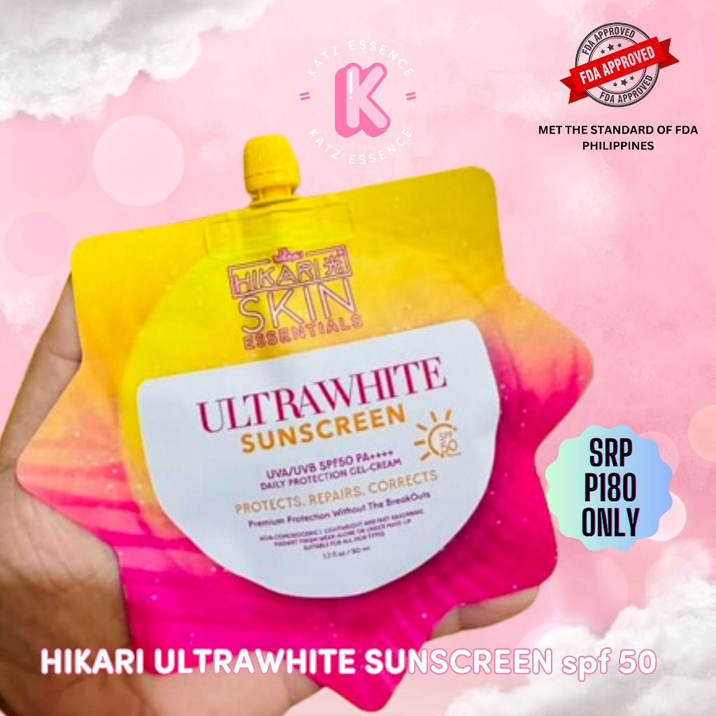HIKARI ULTRAWHITE SUNSCREEN SPF50 PA+++ | Shopee Philippines