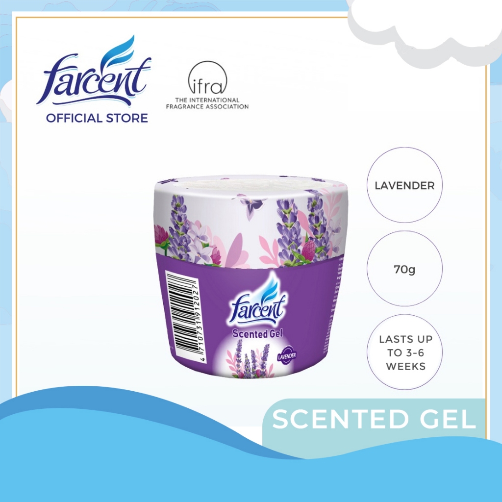 Farcent Air Freshener Scented Gel - Lavender 70g | Shopee Philippines