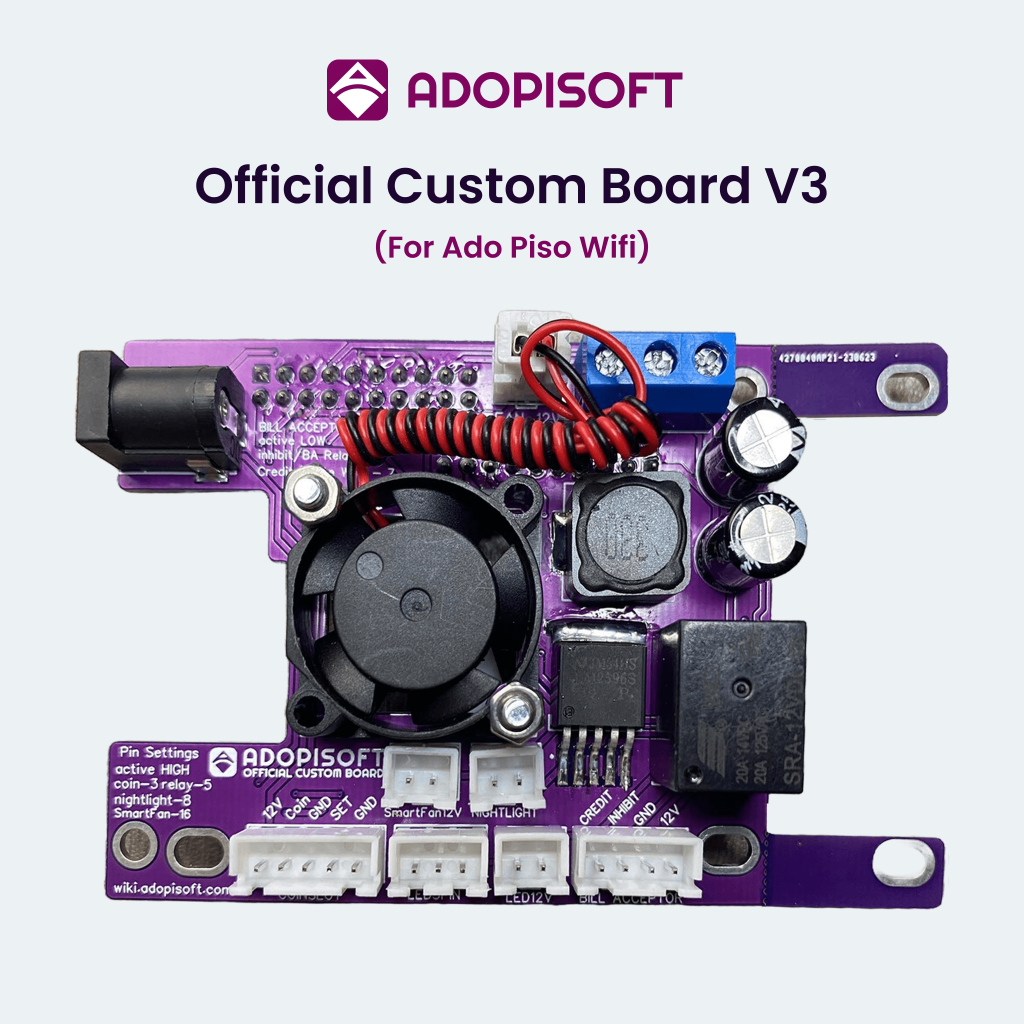 ADOPISOFT Official Custom Board w/ Bill Acceptor Feature | Shopee ...