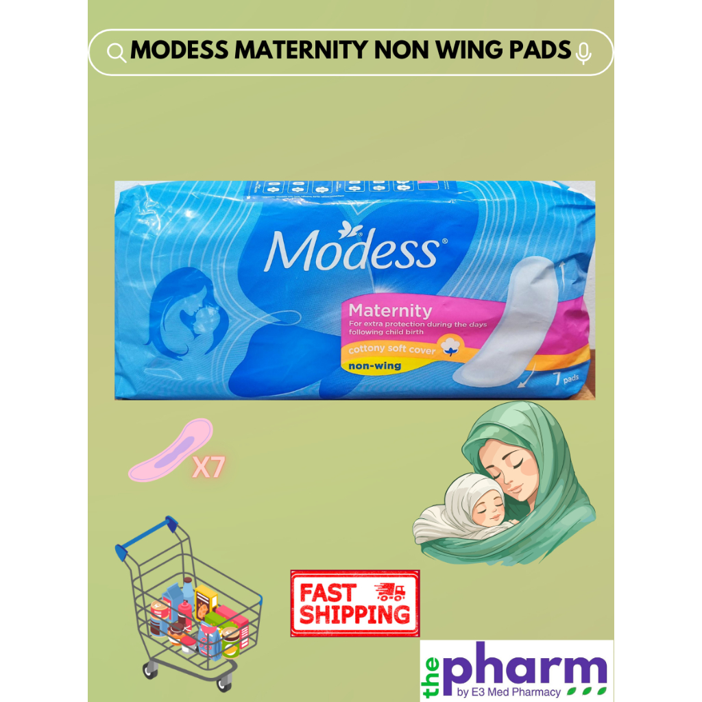 Modess Maternity Non-wing Sanitary Napkins 7s: maternity napkin pad ...