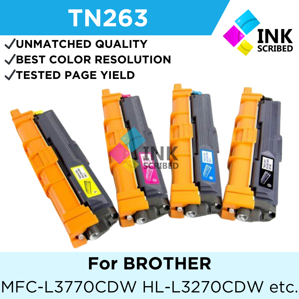 INKSCRIBED TN263 TN-263 Compatible Toner Cartridge for Brother HL ...