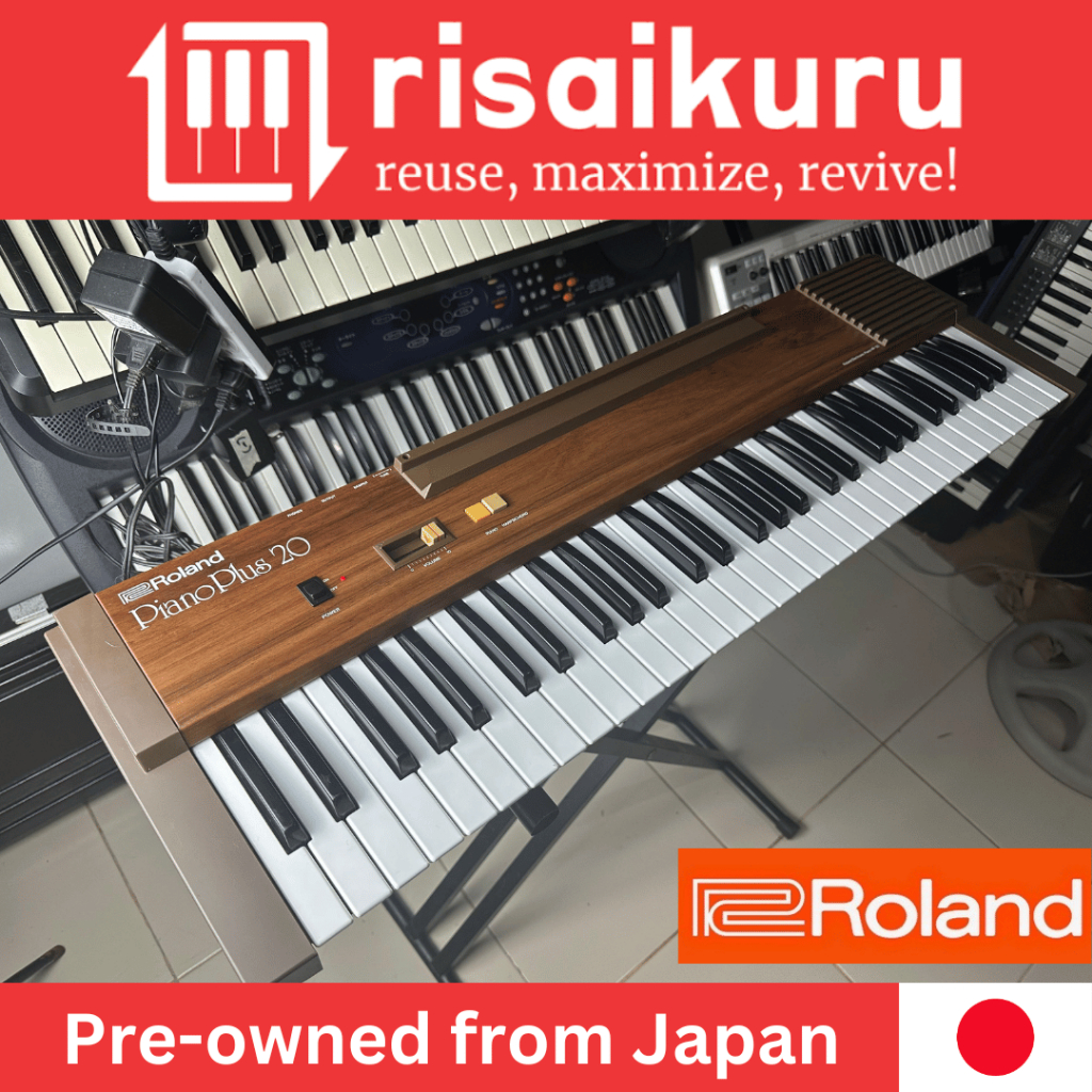 Vintage Roland Piano Plus HP-20 110V Practice Piano 61 Keys Japan ...