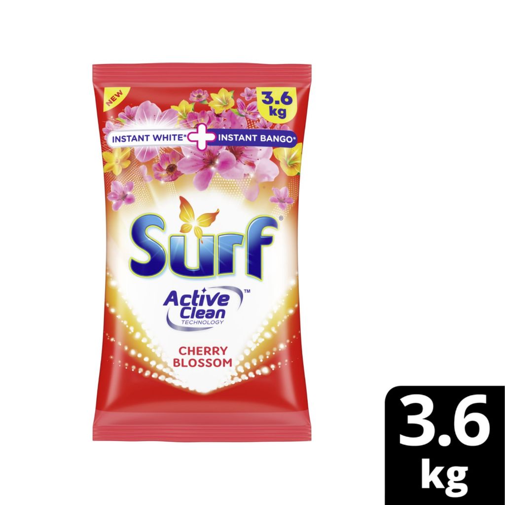 Surf Powder Detergent Cherry Blossom 3.6kg Pouch | Shopee Philippines