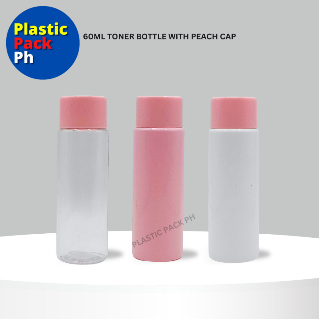 60ml Toner Bottle with Peach Cap | Shopee Philippines