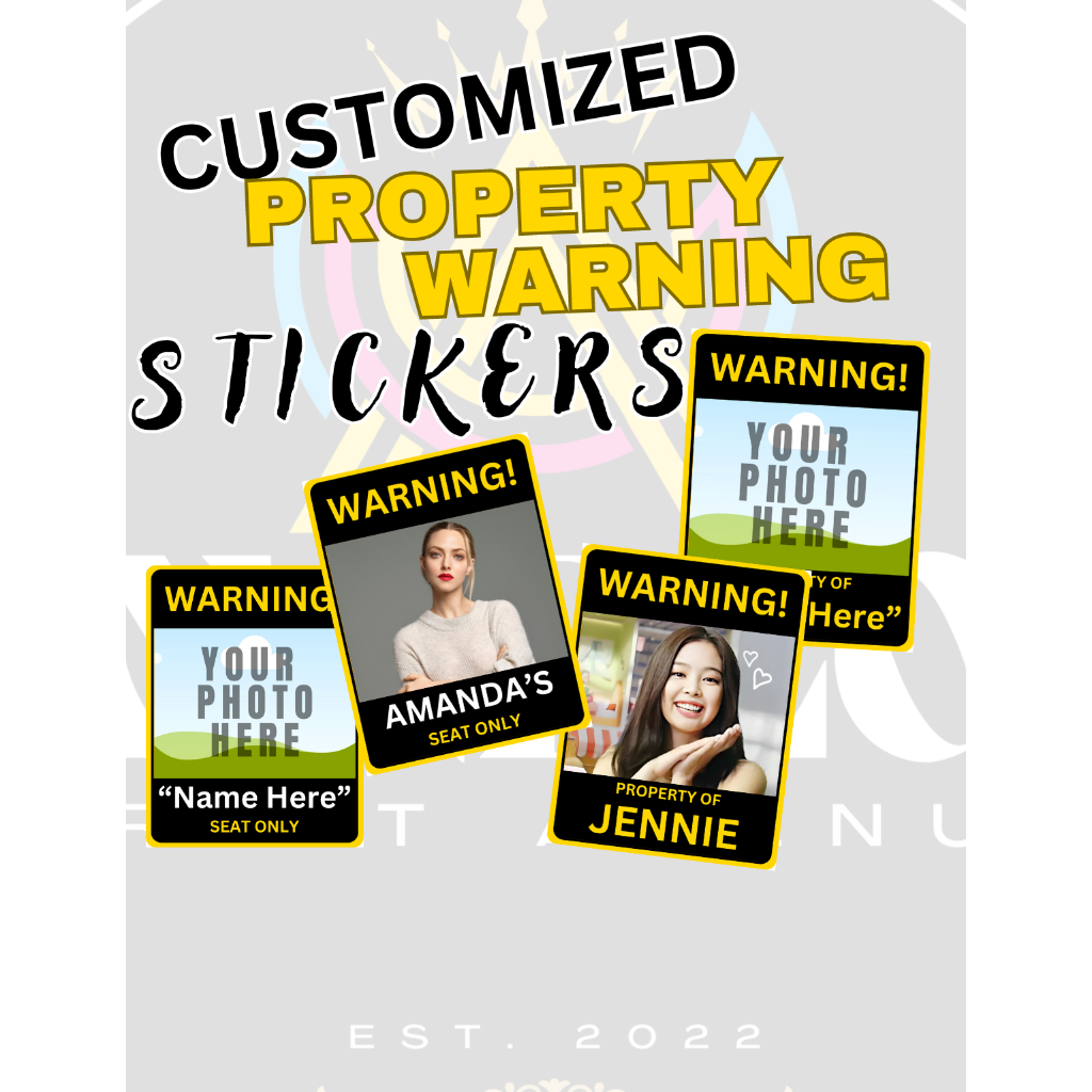 Customized Property/Warning Sticker/Decals | Shopee Philippines