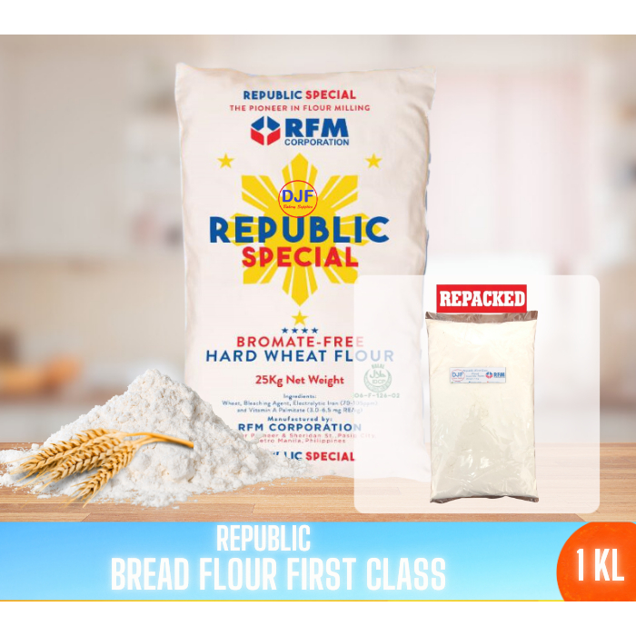 Bread Flour Republic First Class 1 Kilo RFM | Shopee Philippines