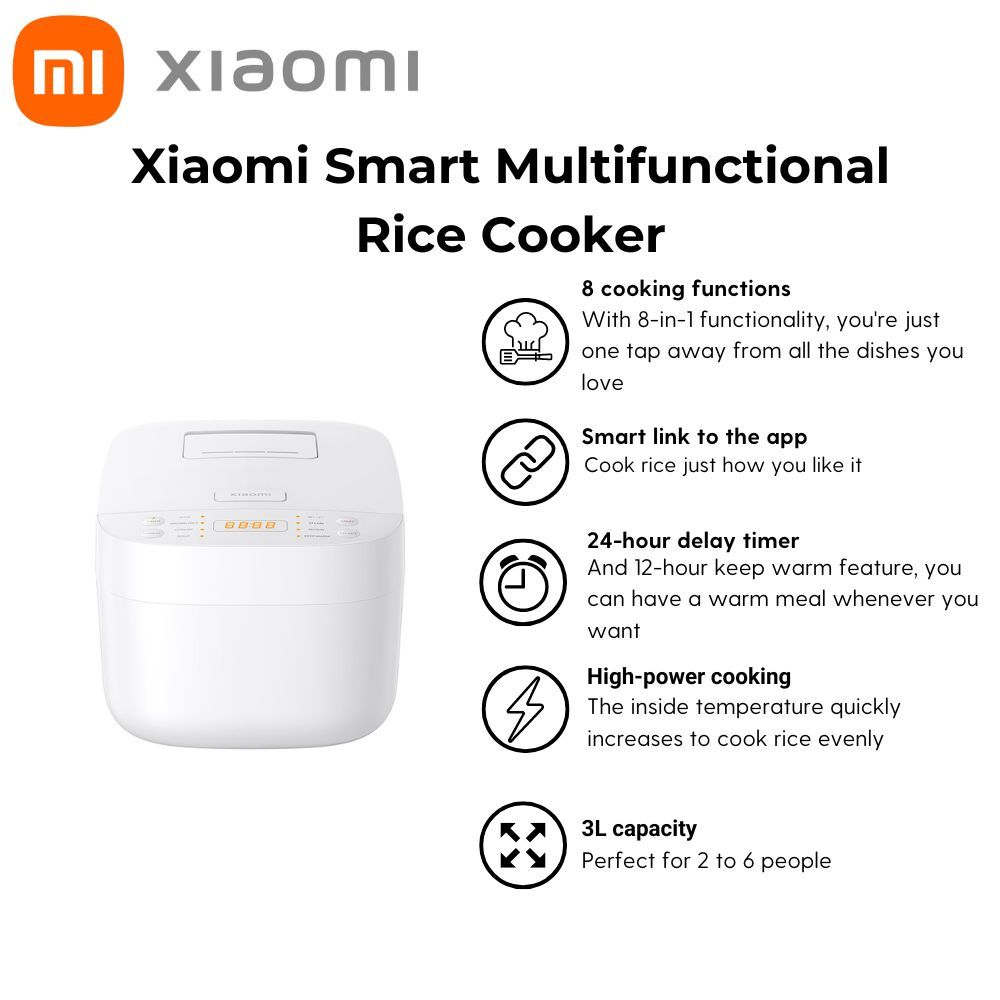 XIAOMI MULTIFUNCTIONAL RICE COOKER SERIES | Shopee Philippines