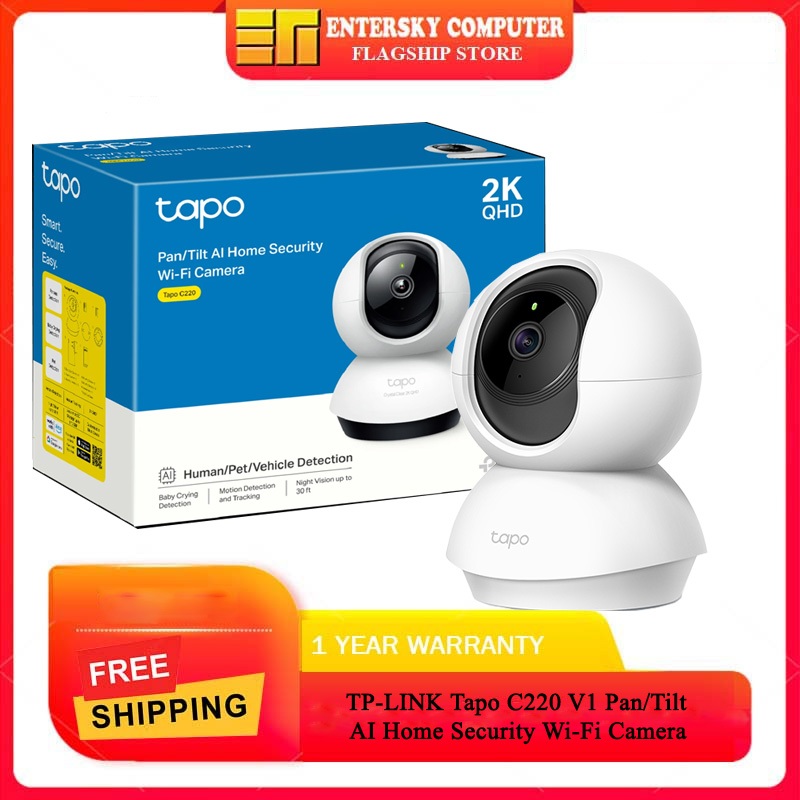 TP-LINK Tapo C220 V1 Pan/Tilt AI Home Security Wi-Fi Camera | Shopee Philippines
