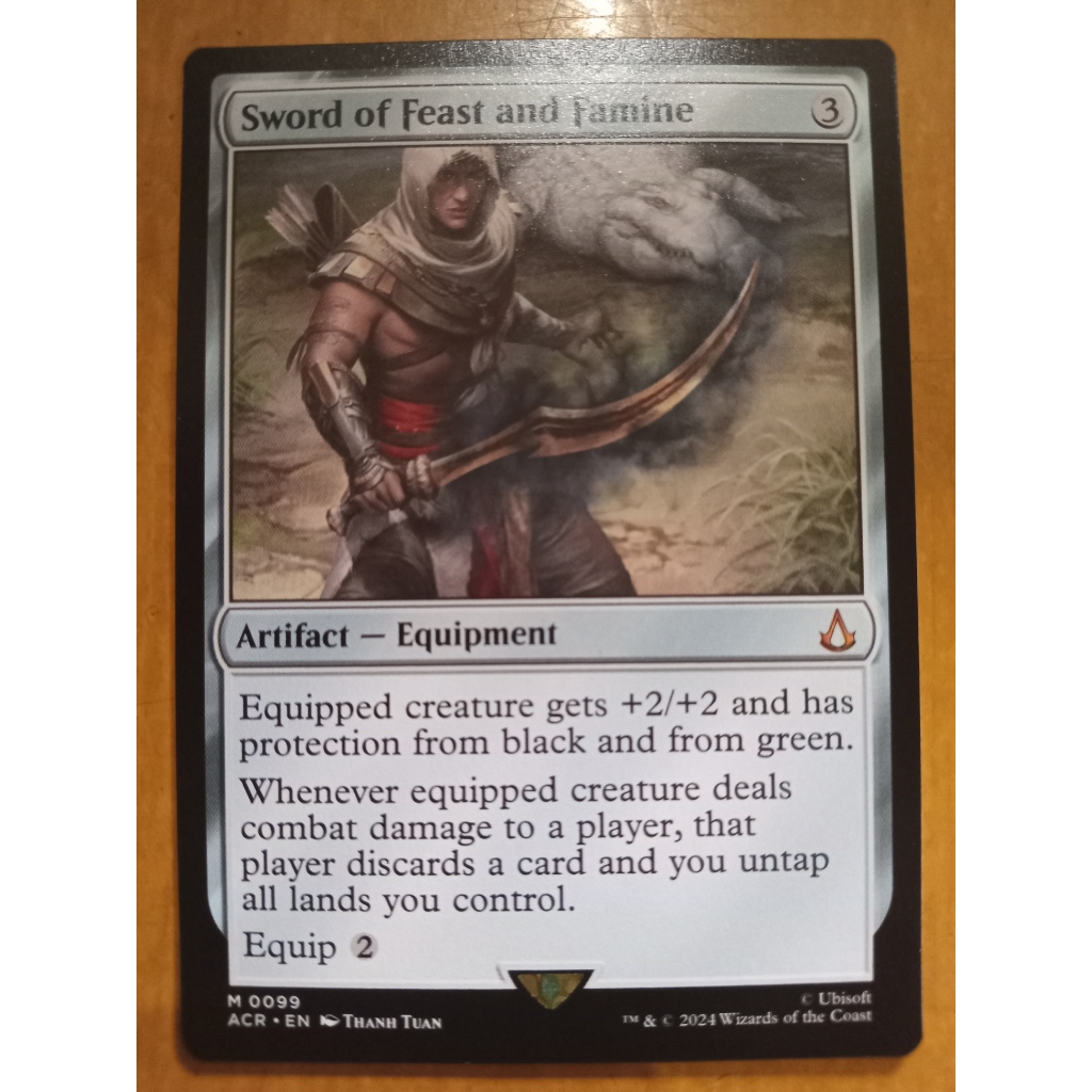 MTG Sword of Feast and Famine Mythic ACR Universes Beyond: Assassin's ...