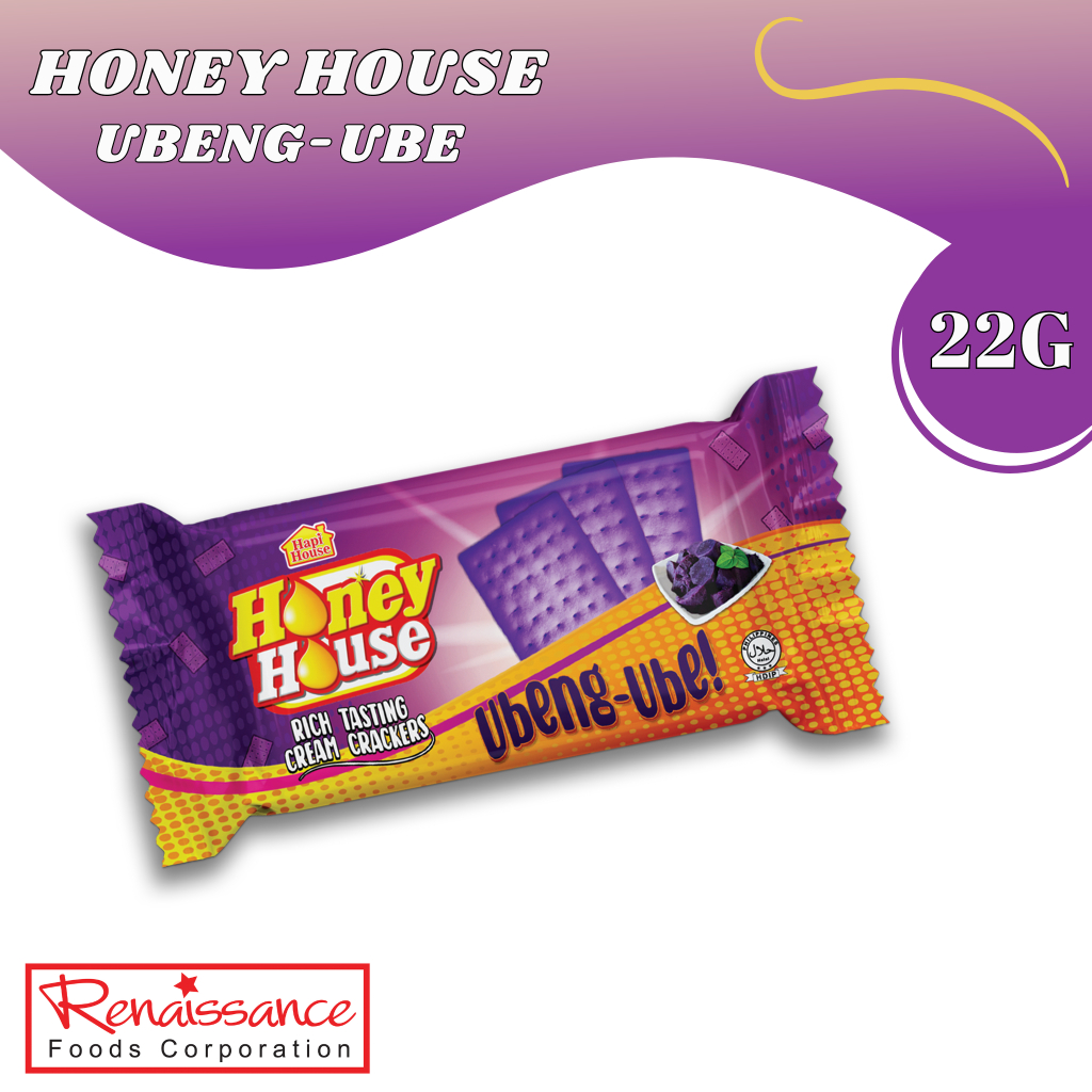 Honey House Ubeng-Ube 22g x 10 | Shopee Philippines
