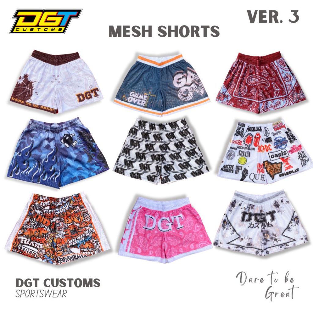 DGT MESH SHORT VERSION 3 / UNISEX / HIGHWAIST / ABOVE THE KNEE ...