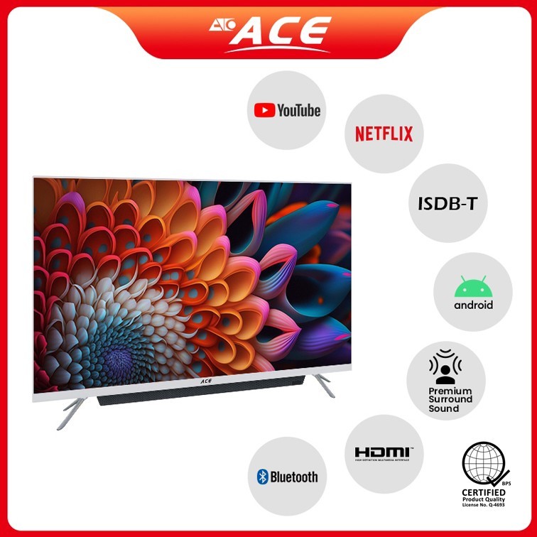ACE 32" Smart Digital-DE2L LED-808 (Android 12, ISDB, Bluetooth and Built-in Soundbar) | Shopee ...