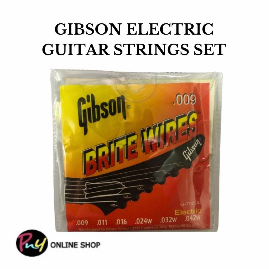 GIBSON BRITE WIRES G-700UL (ELECTRIC GUITAR STRINGS SET) | Shopee ...