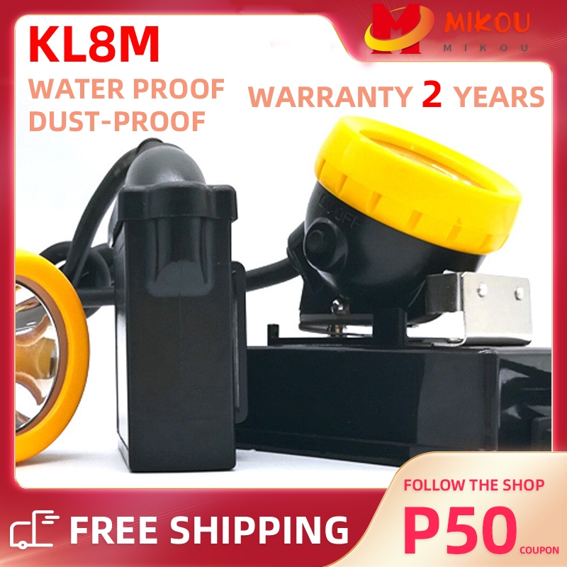 Aquosport KL8M Miner's Lamp Wisdom Flashlight Rechargeable Lithium ...