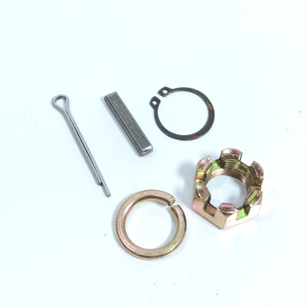 ebike rear axle nut, set of replacement with castle nut, lock ring ...