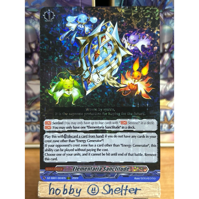 Elementaria Sanctitude (Anti-Crest) (DZ-SS01 4 ORRR Cray Elemental) Cardfight Vanguard | Shopee ...