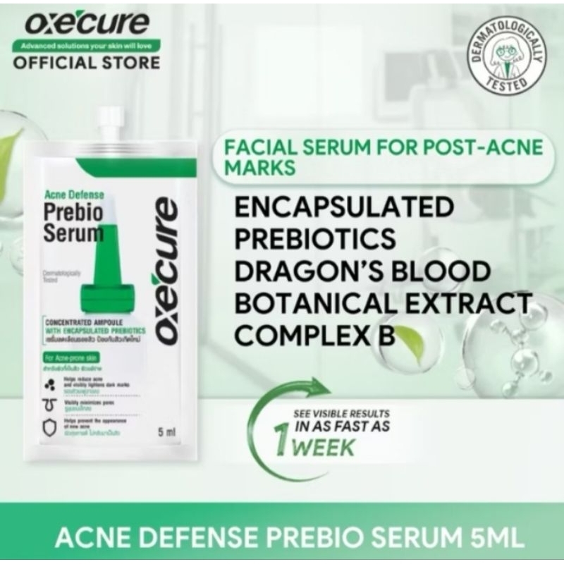 Oxecure Acne Defense Prebio Serum Sachet 5mL | Shopee Philippines