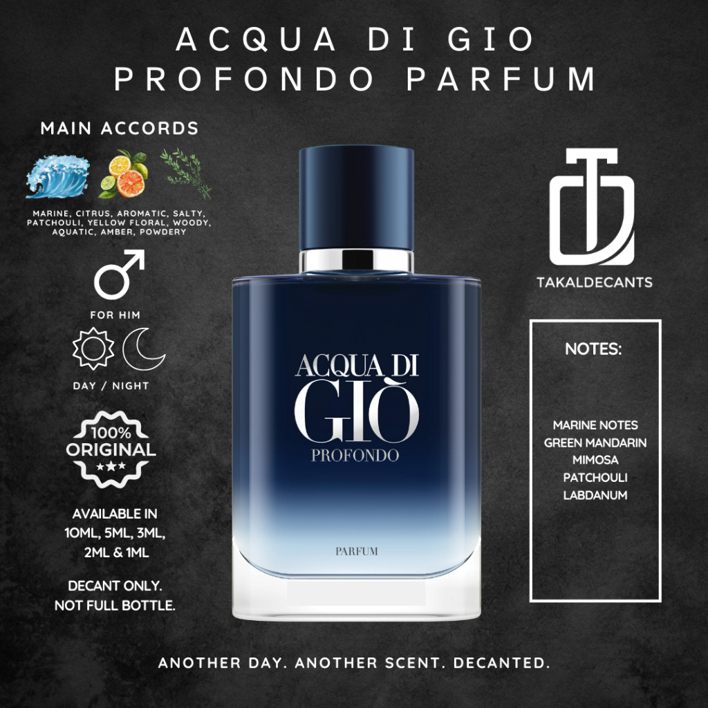 Perfume Decants - ADG Profondo Parfum (1ml/2ml/3ml/5ml/10ml ...