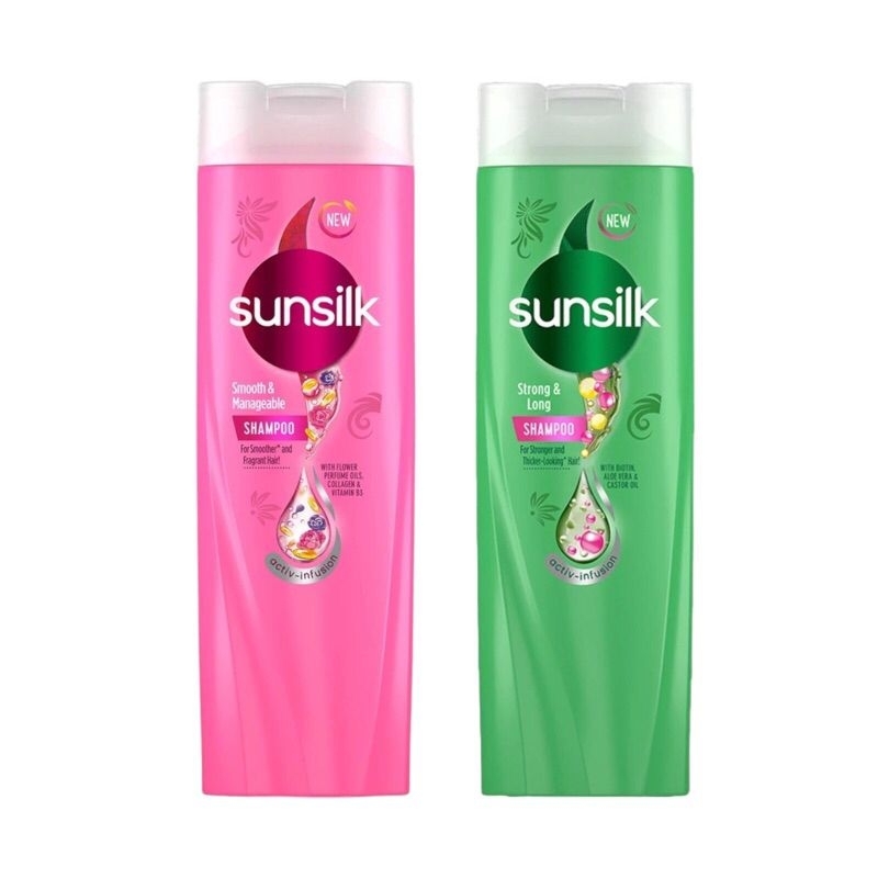 Sunsilk Shampoo Smooth Manageable Strong Long with Aloe Vera for Dry ...