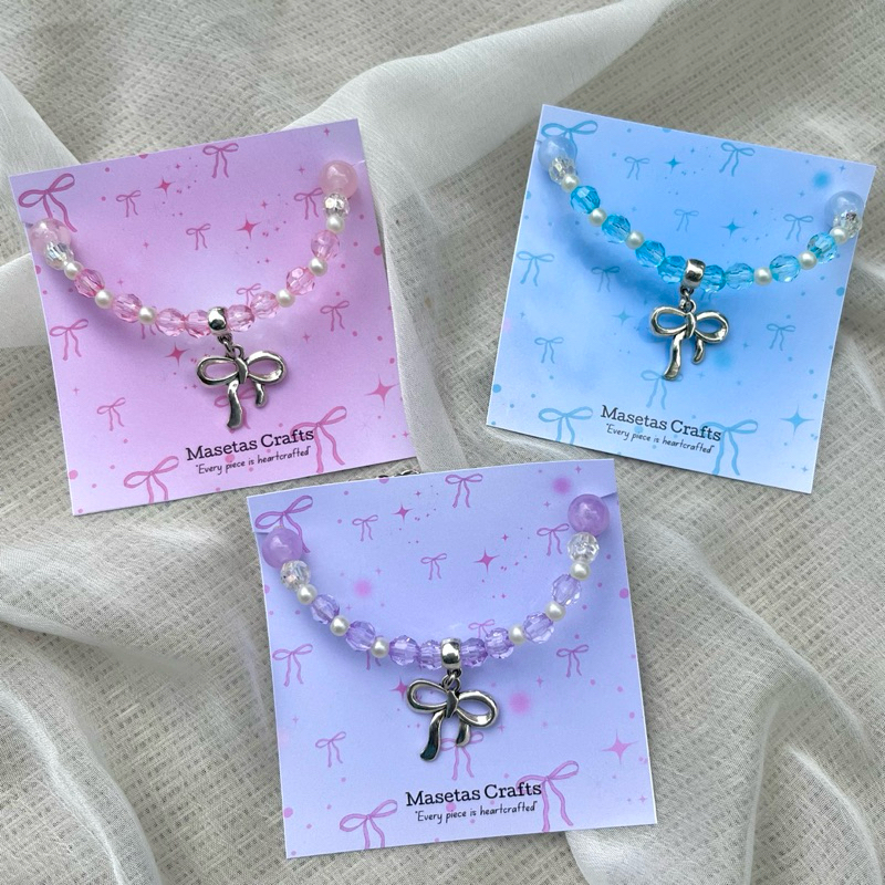 COQUETTE charmed bracelet | Ribbon bracelet | Maloi’s coquette | Shopee ...