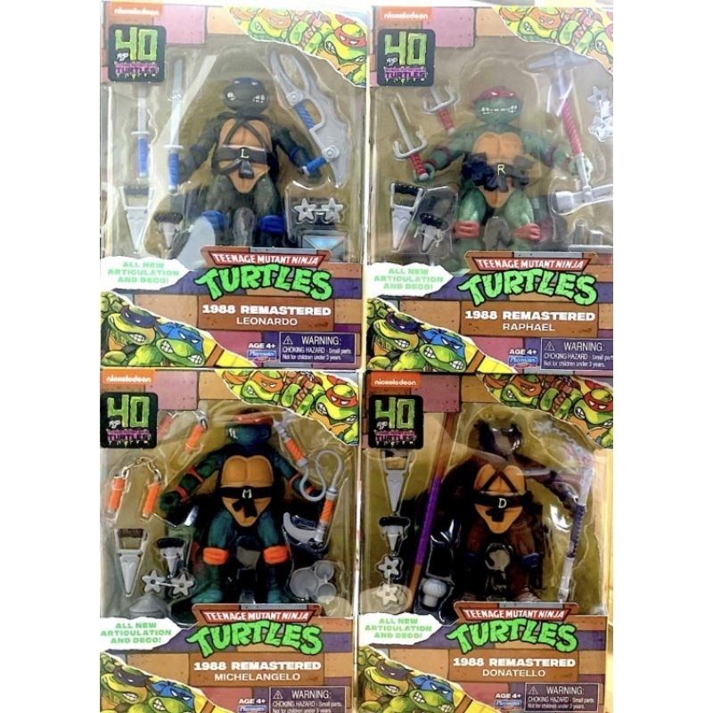 {GOT} TMNT Ninja Turtles 1988 Remastered 40th Anniversary Action Figure ...